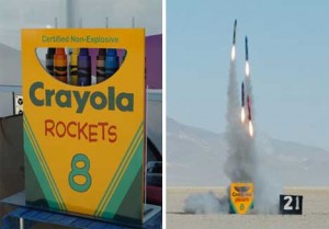 Coloring the Sky: Funny Home-Built Crayon Box Rockets | Gadgets ...