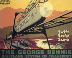 A Rail-y Great Failure: 1930s Propeller-Driven Elevated Train | Gadgets ...
