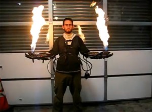 Twisted Firestarter: Insanely Wicked Flamethrower Gloves | Gadgets ...