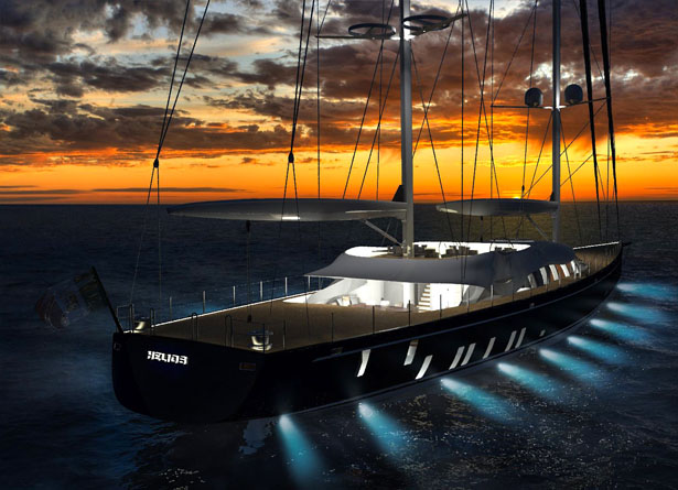 Sun-Powered Sailboat: Yacht Features Flexible Solar Sails | Gadgets ...