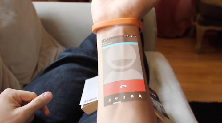 Wearable Smartphone: Bracelet Projects Screens onto Arms | Gadgets ...